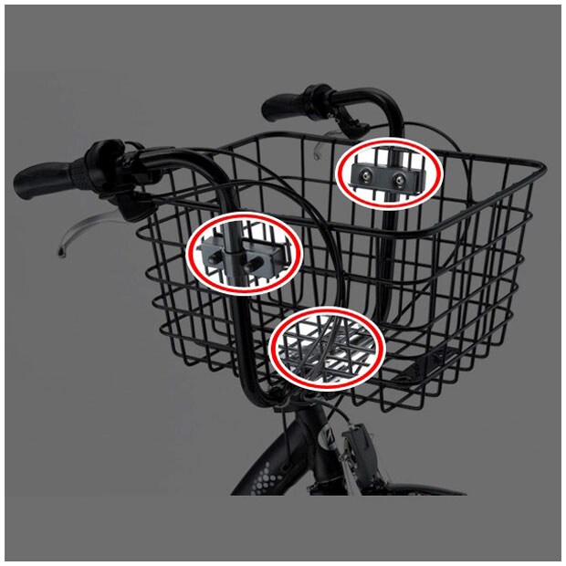 Q1H-BSC-Y04-005 PAS kiss mini フロント取付用バスケットブラケット