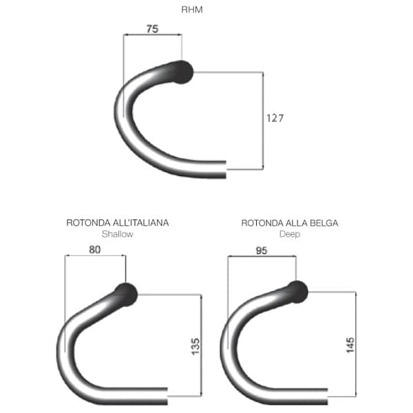 RHM02 ハンドルバー バークランプ径:31.7mm